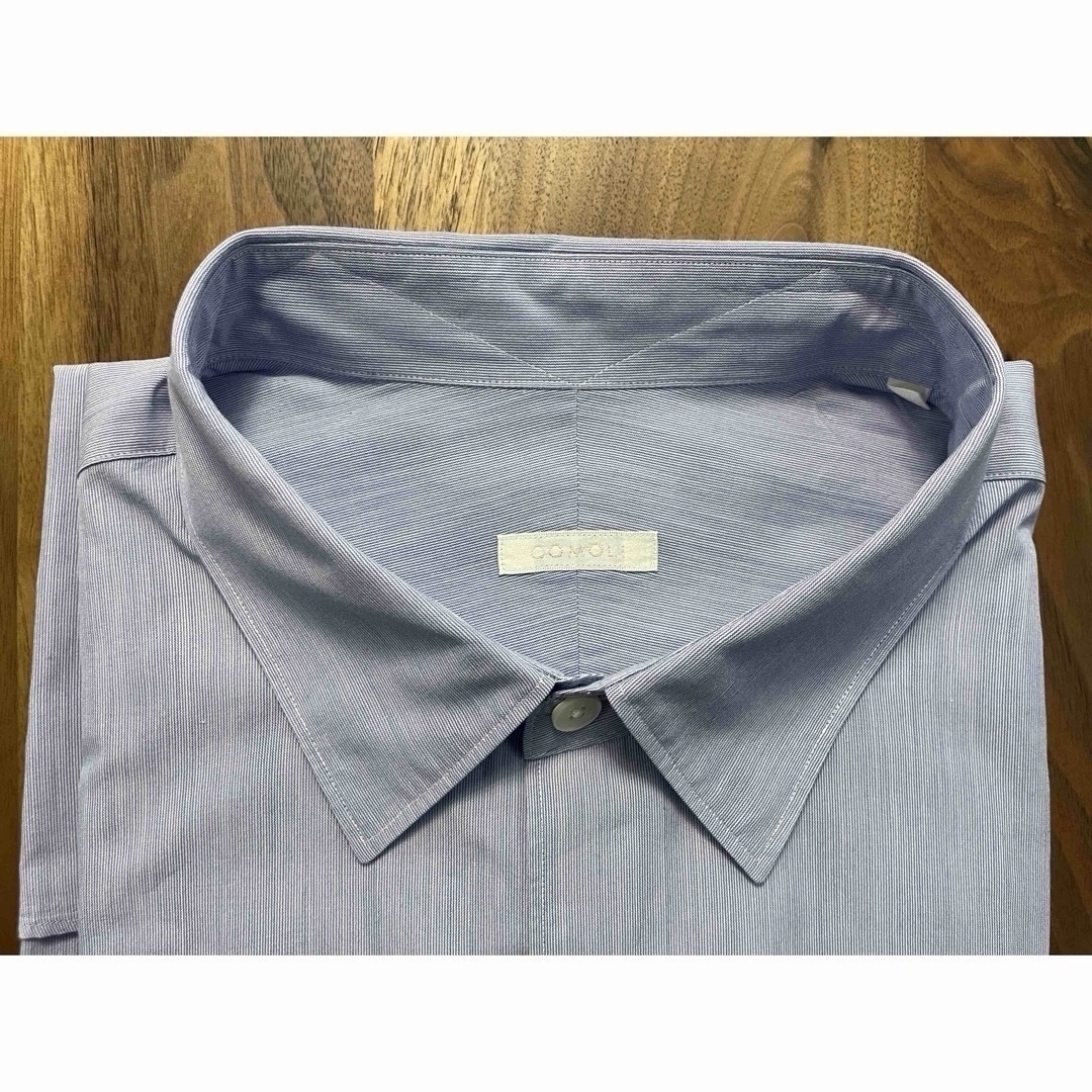 22AW コモリシャツ サックスストライプ サイズ3 シャツ 22AW コモリシャツ サックスストライプ サイズ3 シャツ