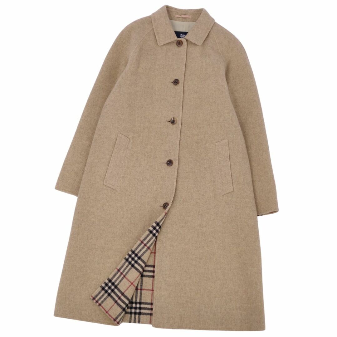 訳有 BURBERRY アンゴラ羊毛 ステンカラーロングコート 水牛の角 訳有 BURBERRY アンゴラ羊毛 ステンカラーロングコート 水牛の角