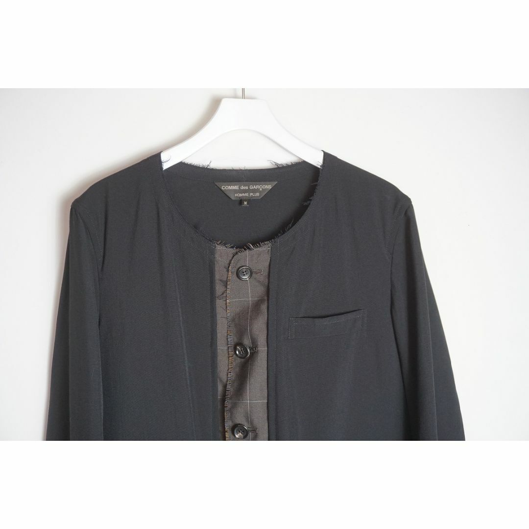 極美品17SS ギャルソン オム プリュス ドッキング ジャケット 黒 極美品17SS ギャルソン オム プリュス ドッキング ジャケット 黒