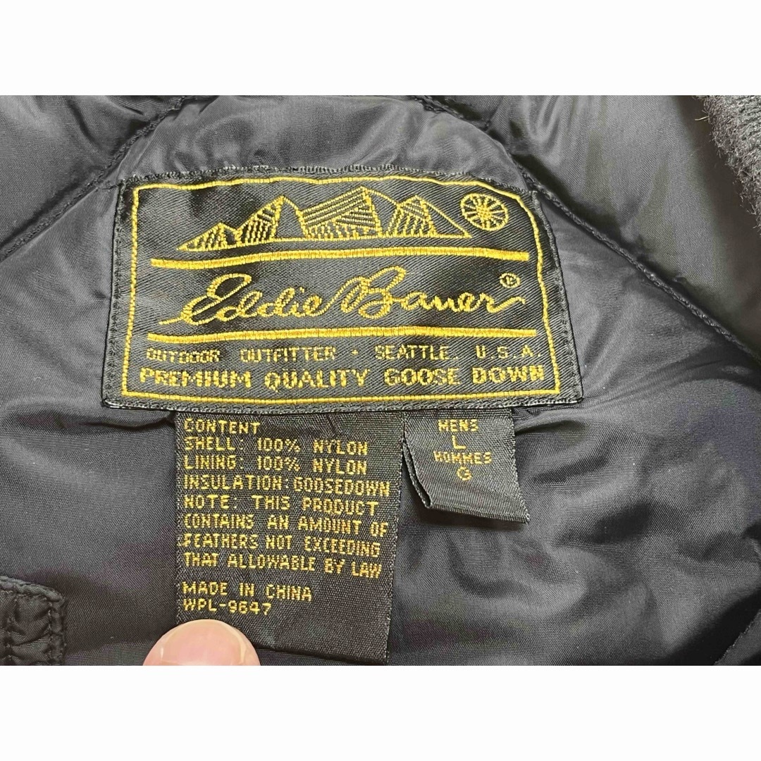 90´s VINTAGE Eddie Bauer ダウンジャケット L 黒タグ 90´s VINTAGE Eddie Bauer ダウンジャケット L 黒タグ