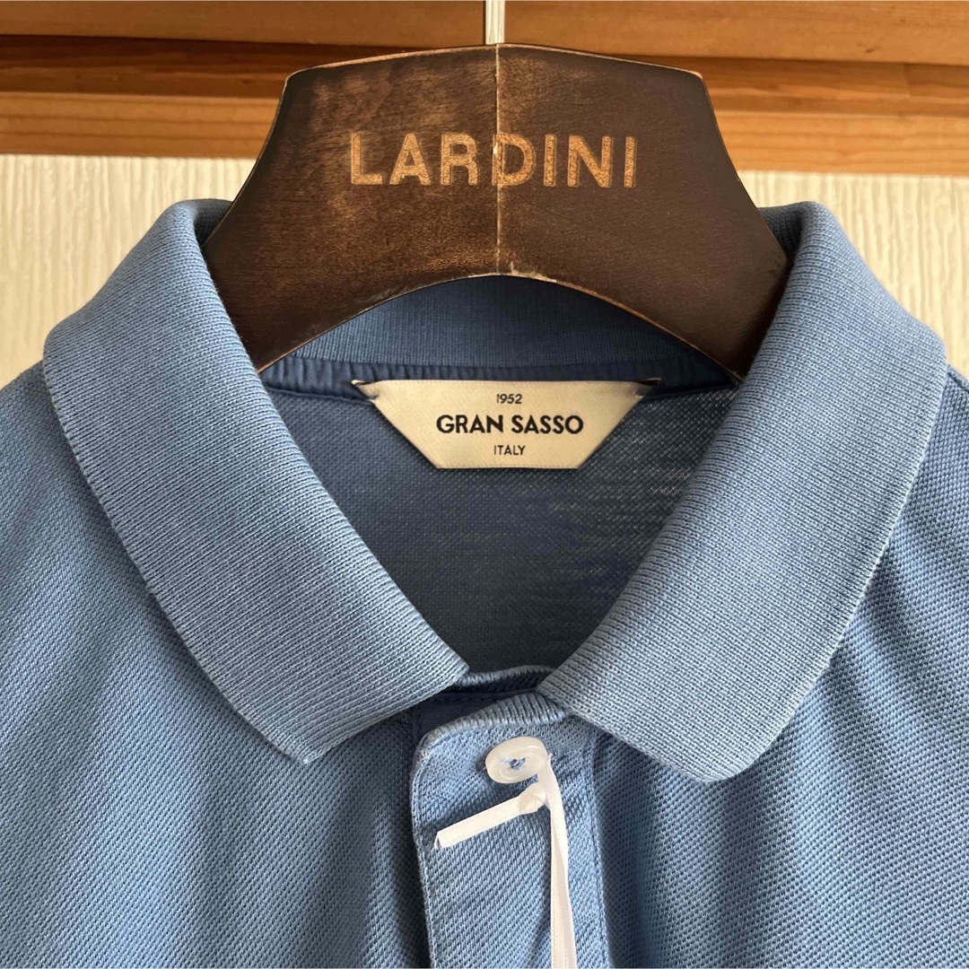 極美品】GRAN SASSO Vintageガーメントダイ 鹿の子ポロシャツ 極美品】GRAN SASSO Vintageガーメントダイ 鹿の子ポロシャツ