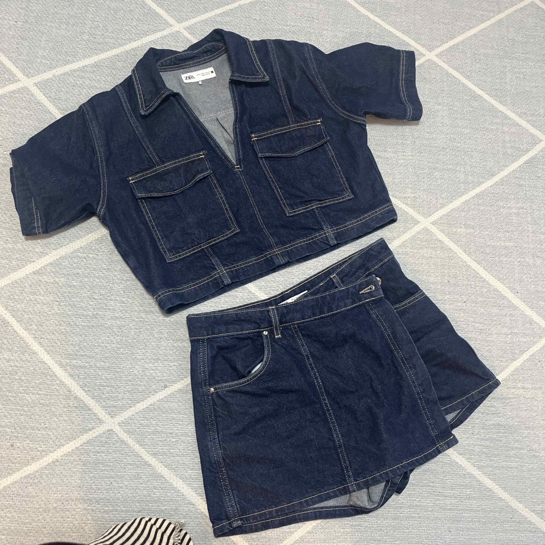ZARA - ZARA デニムセットアップ の通販 by jom|ザラならラクマ ZARA - ZARA デニムセットアップ の通販 by jom|ザラならラクマ