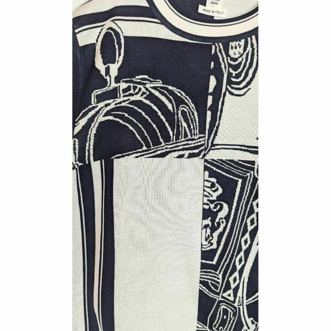 定価28万円【極美品】24SSエルメス 無秩序 ニット ジャガード 定価28万円【極美品】24SSエルメス 無秩序 ニット ジャガード