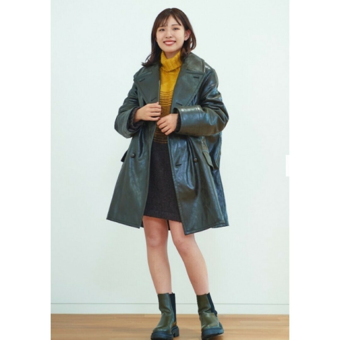 GU - GU beautiful people フェイクレザーコートの通販 by GU - GU beautiful people フェイクレザーコートの通販 by