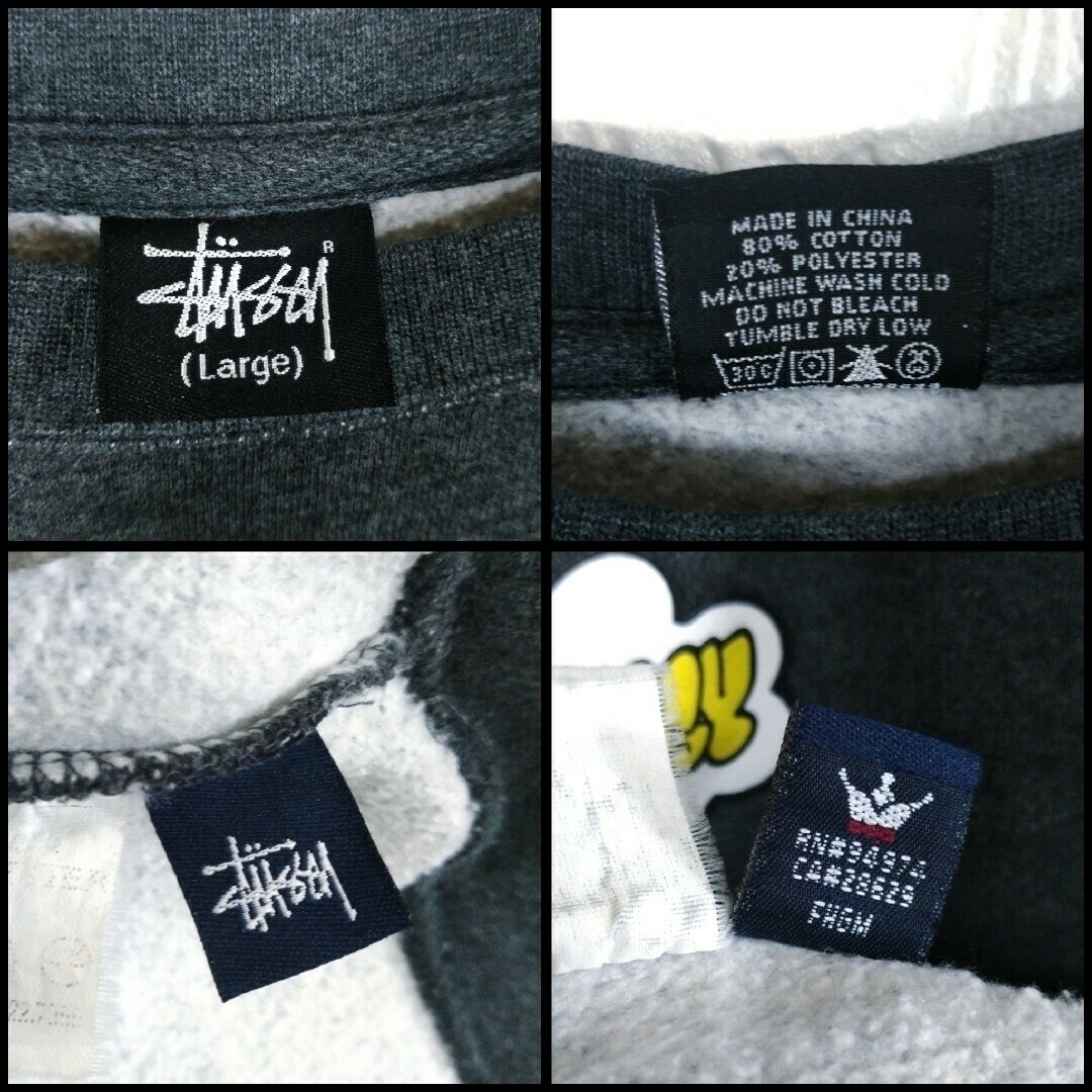 STUSSY - 【STUSSY】00s'黒タグ ポップ 吹き出しロゴ 裏起毛 STUSSY - 【STUSSY】00s'黒タグ ポップ 吹き出しロゴ 裏起毛