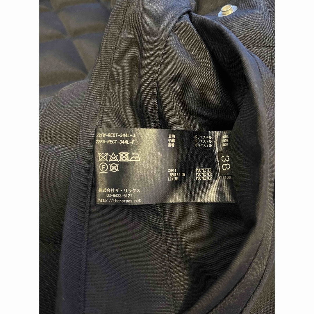 THE RERACS - THE RERACS 22FW ショートキルティングコート 黒 THE RERACS - THE RERACS 22FW ショートキルティングコート 黒