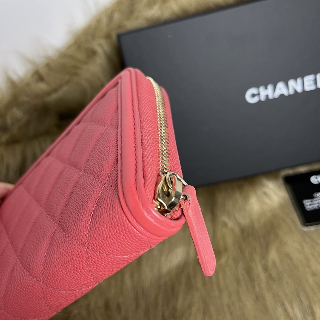 CHANEL - 【CHANEL】CCフリグリー グレインドカーフマトラッセ CHANEL - 【CHANEL】CCフリグリー グレインドカーフマトラッセ