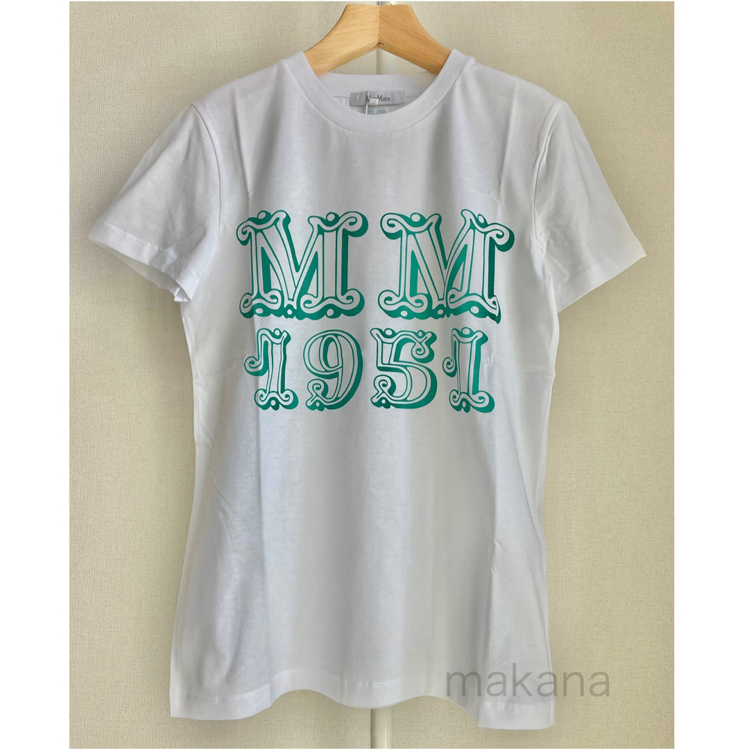 Max Mara - 【新品未使用】MAX MARA ロゴTシャツ ターコイズの Max Mara - 【新品未使用】MAX MARA ロゴTシャツ ターコイズの