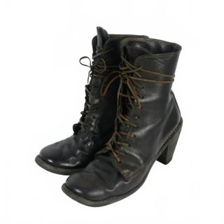 GUIDI - グイディ GUIDI レースアップ ヒール ブーツ ショート GUIDI - グイディ GUIDI レースアップ ヒール ブーツ ショート