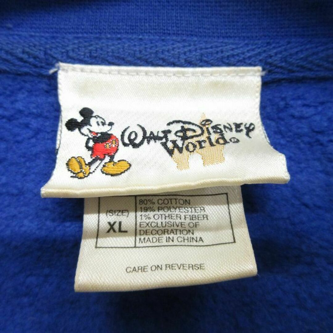 Disney - XL☆古着 長袖 ハーフジップ スウェット メンズ 00年代 Disney - XL☆古着 長袖 ハーフジップ スウェット メンズ 00年代