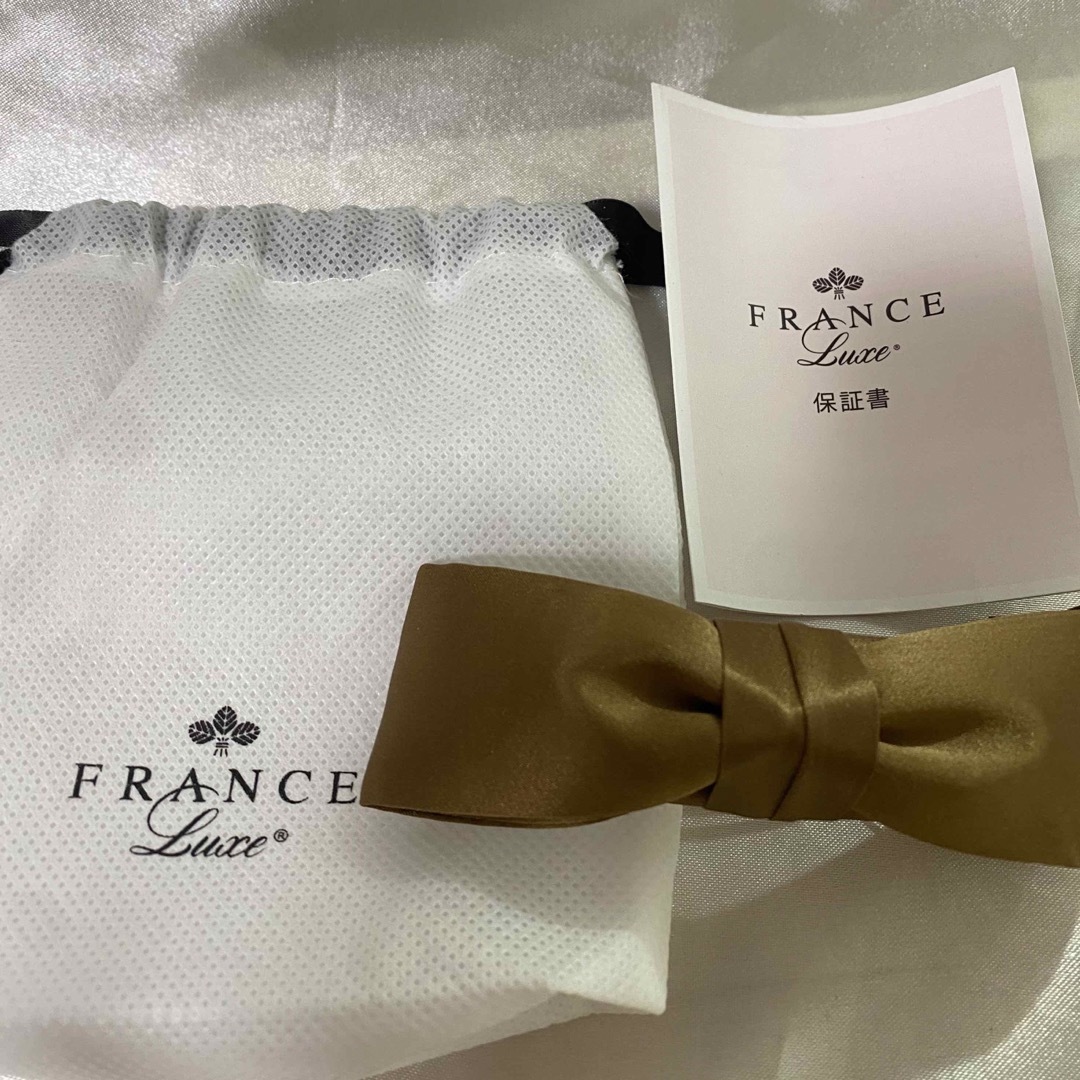 france luxe バミューダ ボウ ボリューム バレッタ ブラウン france luxe バミューダ ボウ ボリューム バレッタ ブラウン