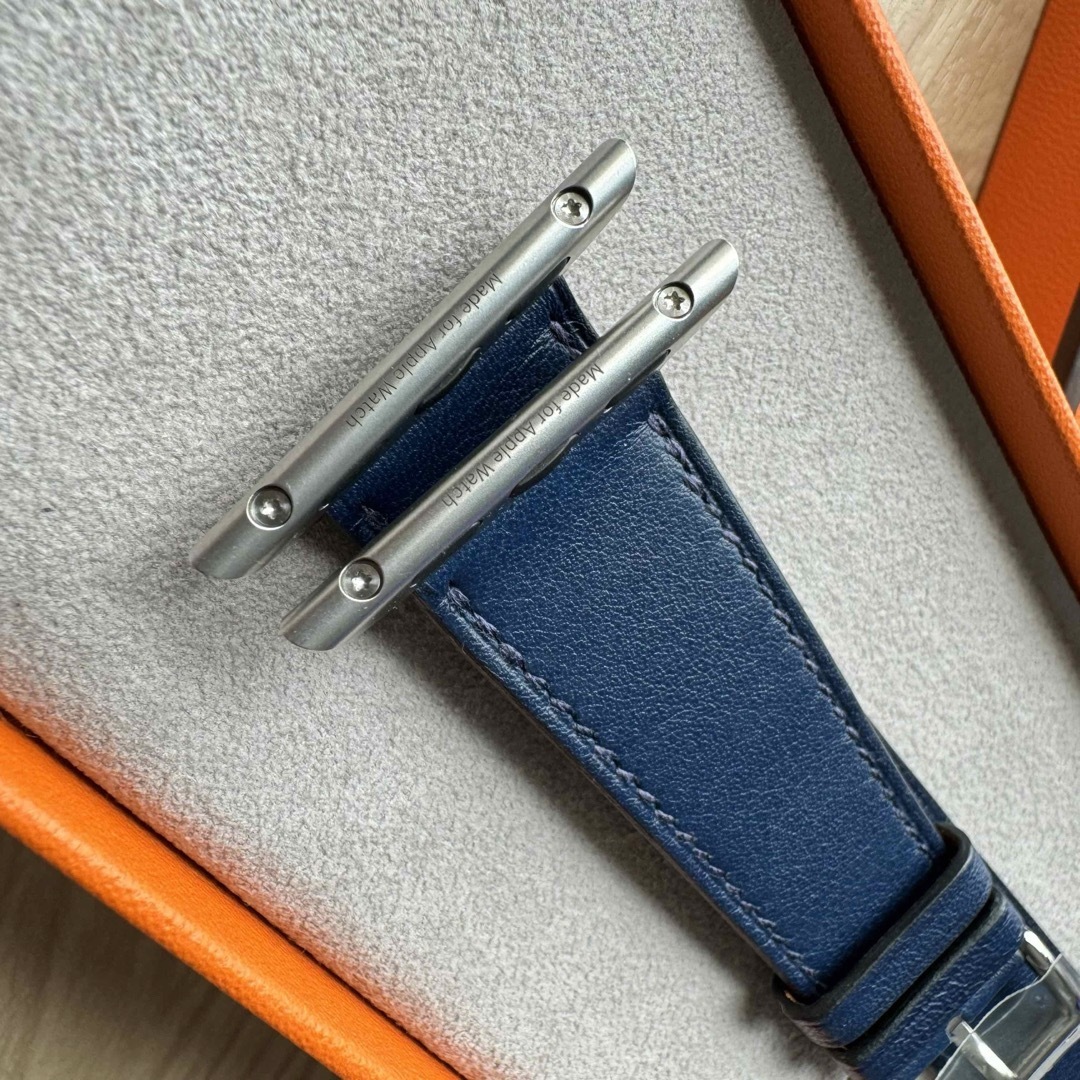 1930 Apple Watch エルメス ネイビー HERMES レザー 1930 Apple Watch エルメス ネイビー HERMES レザー