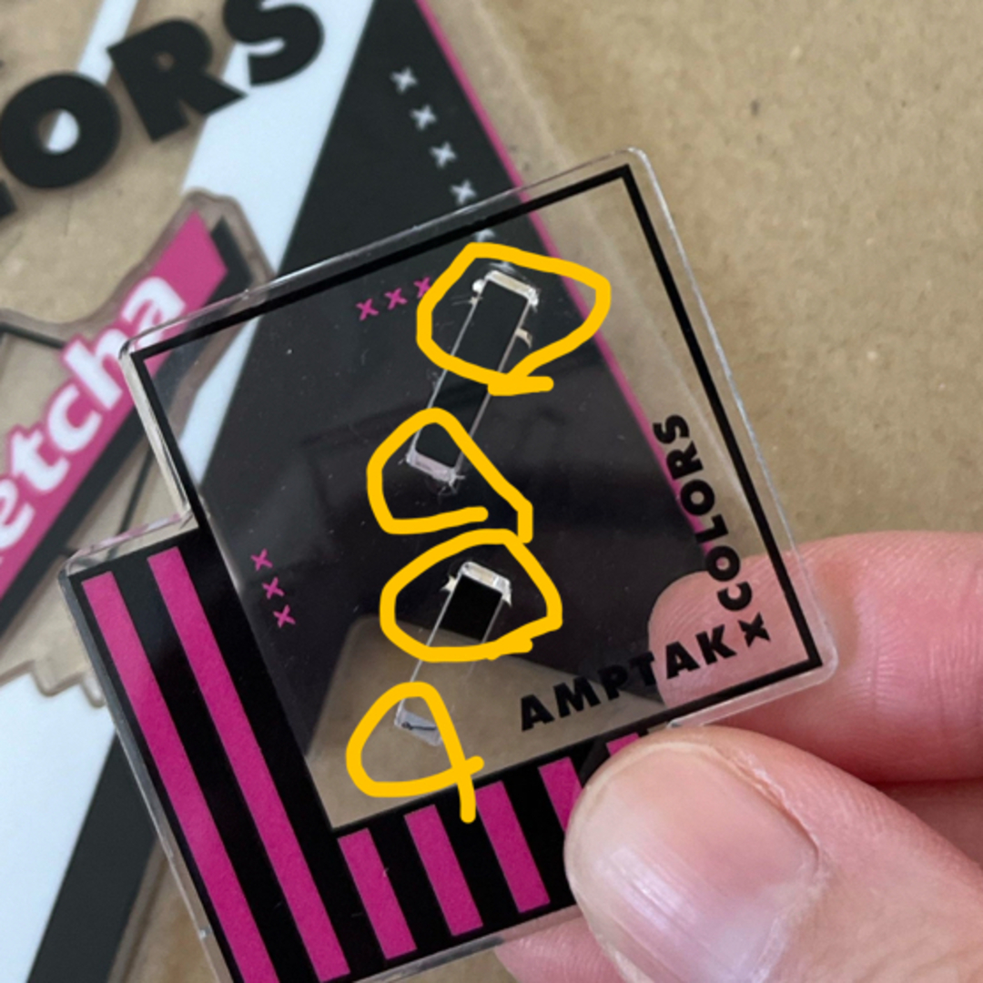 AMPTAK×COLORS けちゃくん リングライト アクリルスタンドの通販 AMPTAK×COLORS けちゃくん リングライト アクリルスタンドの通販