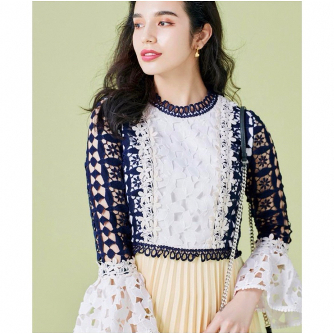 タグ付き新品♡chesty 花柄レースプリーツワンピース タグ付き新品♡chesty 花柄レースプリーツワンピース