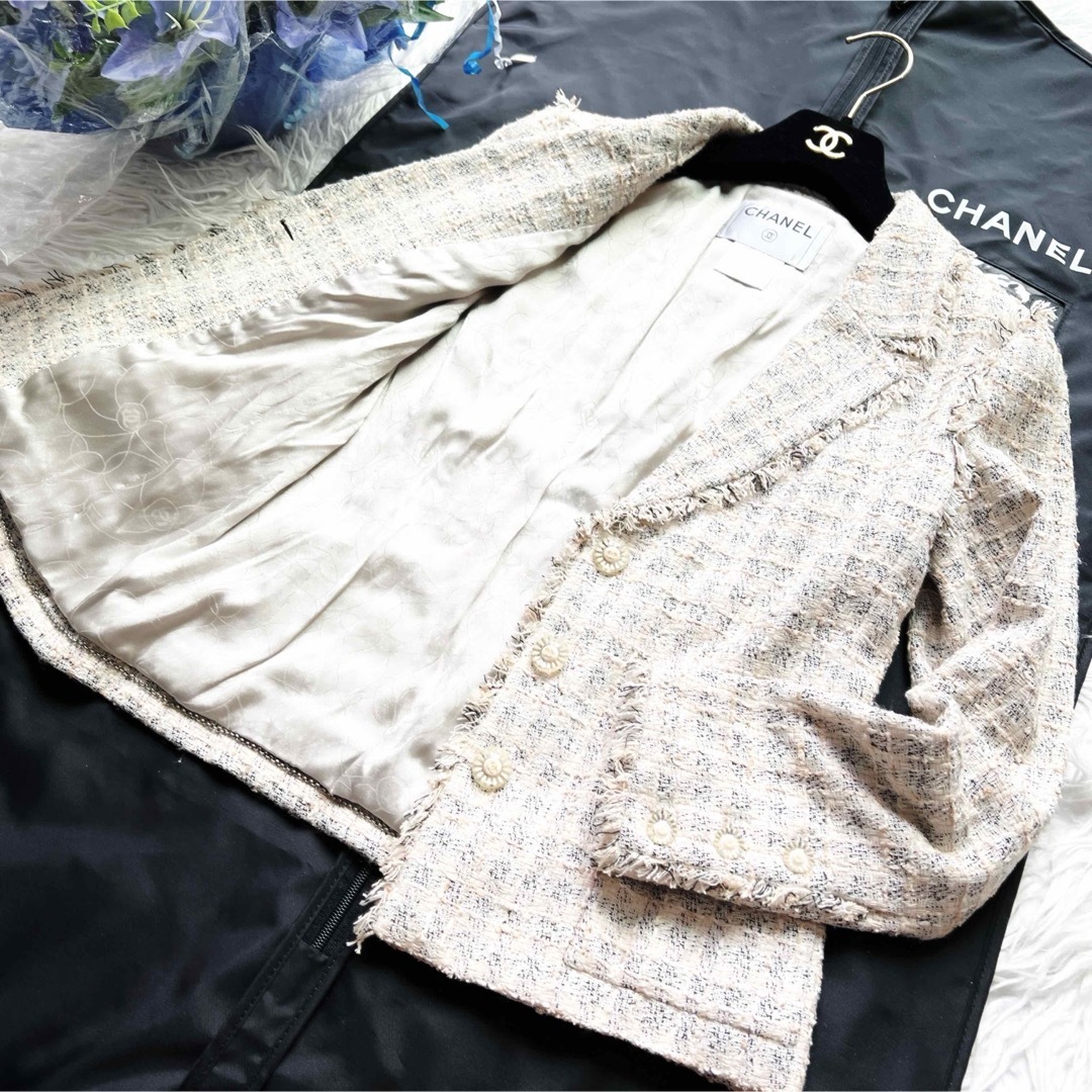 CHANEL - 美品 CHANEL シャネル グリポア ジャケット ツイード CHANEL - 美品 CHANEL シャネル グリポア ジャケット ツイード