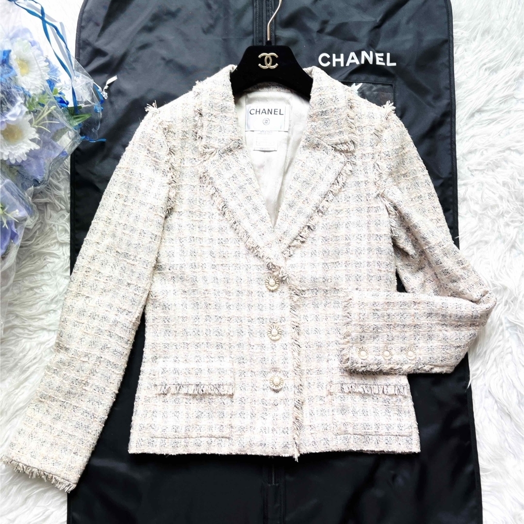 CHANEL - 美品 CHANEL シャネル グリポア ジャケット ツイード CHANEL - 美品 CHANEL シャネル グリポア ジャケット ツイード