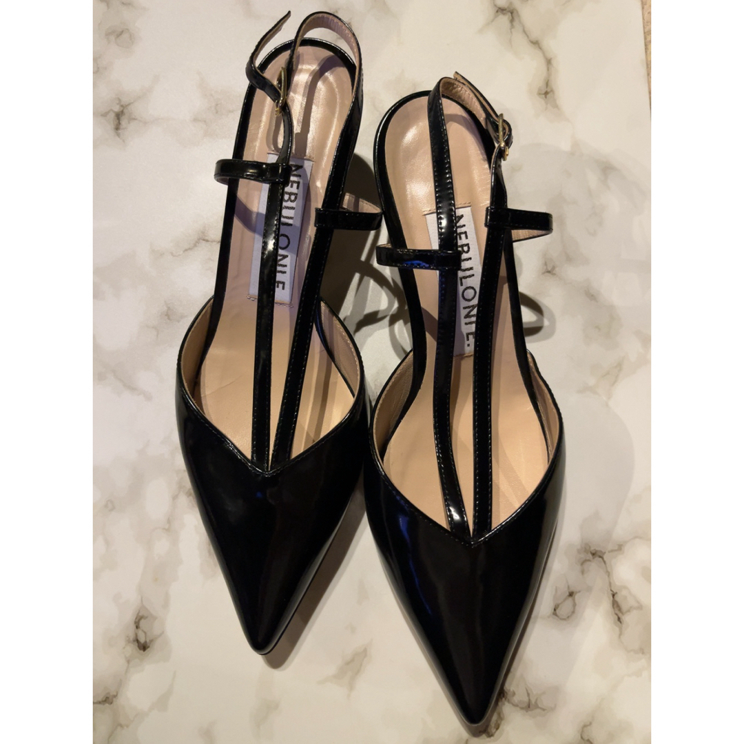 極美品 NEBULONI E. ネブローニ V STRAP HEEL 38サイズ 極美品 NEBULONI E. ネブローニ V STRAP HEEL 38サイズ