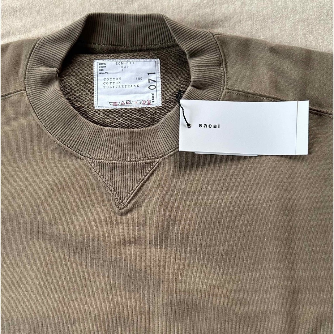 4新品 sacai メンズ S ロゴ パッチ スウェット シャツ ダーク 4新品 sacai メンズ S ロゴ パッチ スウェット シャツ ダーク