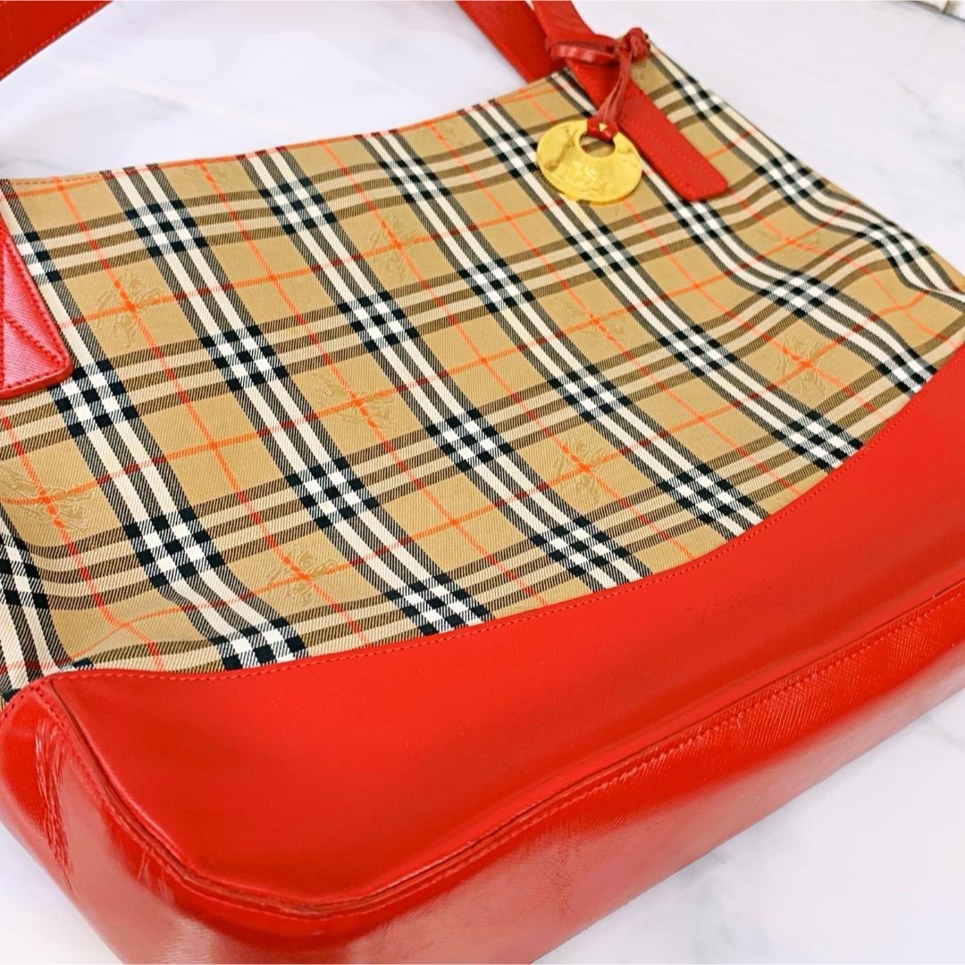 BURBERRY チェック バッグ バーバリー ショルダーバッグ キャンバス BURBERRY チェック バッグ バーバリー ショルダーバッグ キャンバス