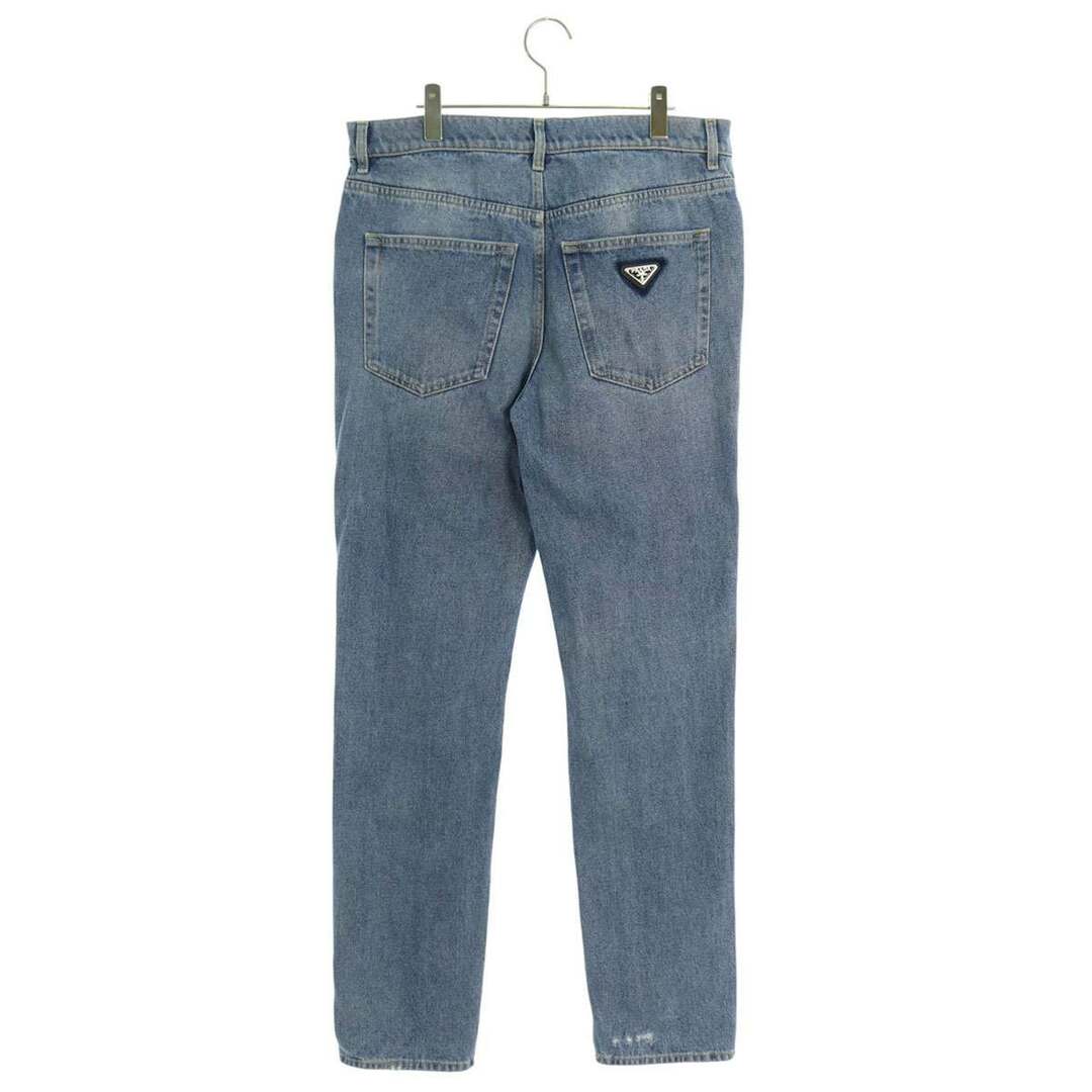 PRADA - プラダ 21AW GEP336 ロゴプレートテーパードデニム PRADA - プラダ 21AW GEP336 ロゴプレートテーパードデニム