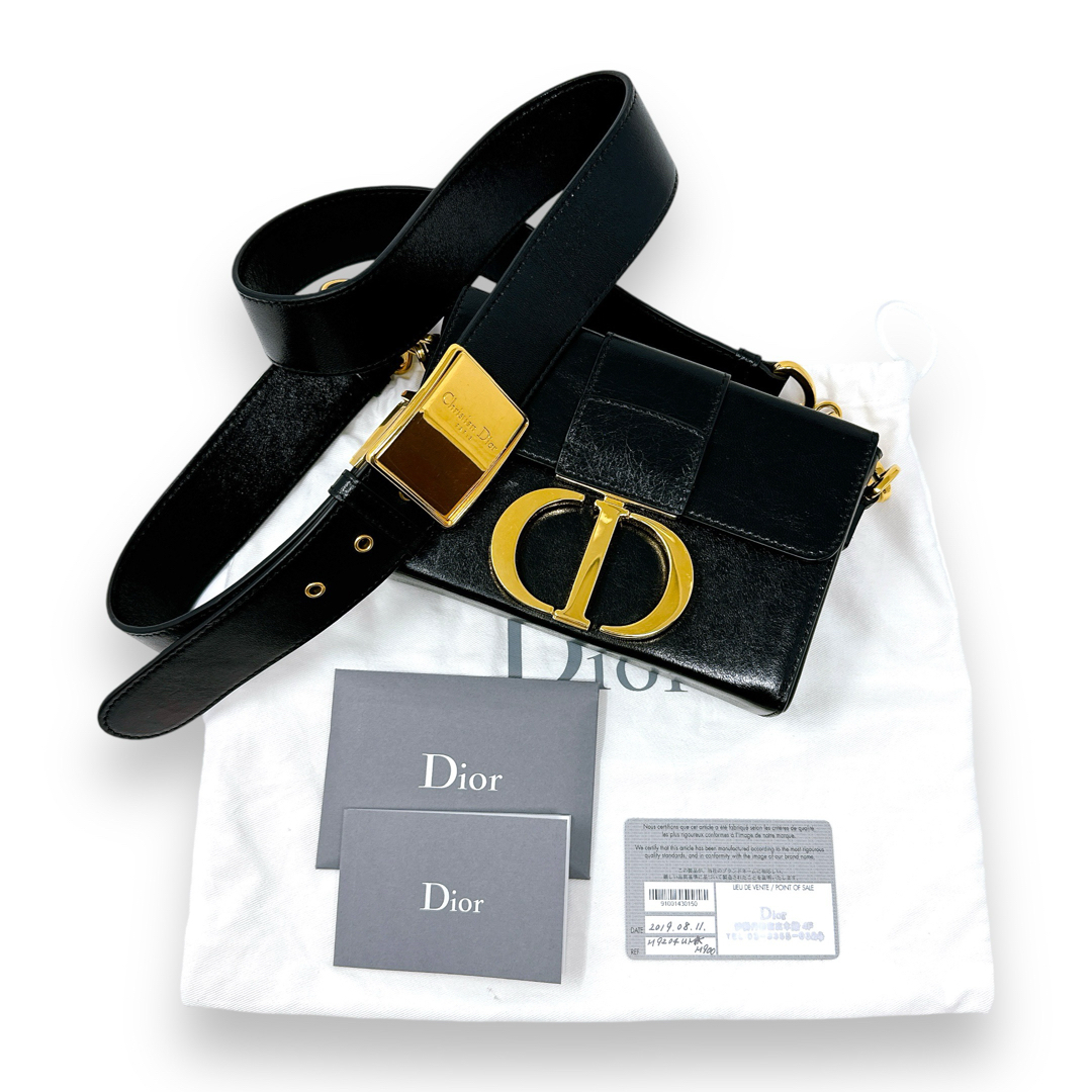 Christian Dior - ディオール ショルダーバッグ ブラック レザー Christian Dior - ディオール ショルダーバッグ ブラック レザー