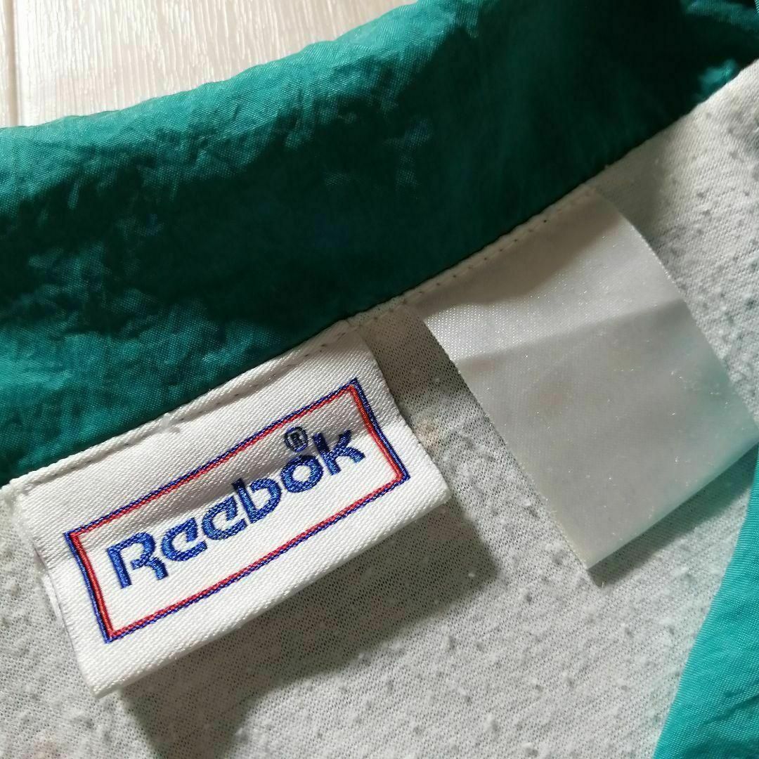 Reebok - 00sリーボックバックロゴ刺繍 バイカラー切替ナイロン Reebok - 00sリーボックバックロゴ刺繍 バイカラー切替ナイロン
