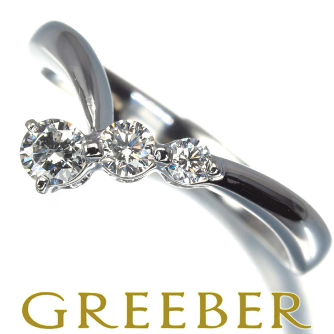 トリロジー リング ダイヤ ダイヤモンド 0.30ct 3P 13号 Pt900 トリロジー リング ダイヤ ダイヤモンド 0.30ct 3P 13号 Pt900