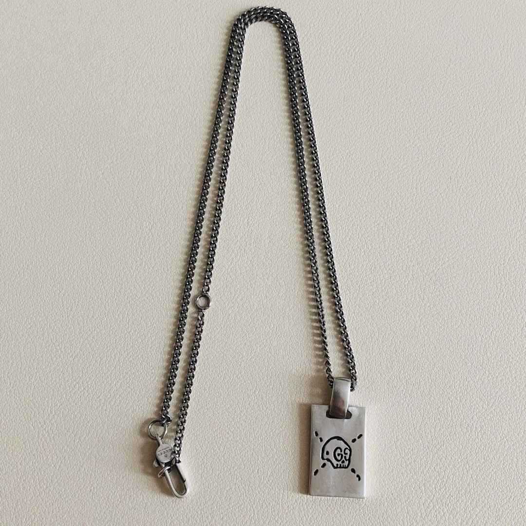 美品お得品 GUCCI グッチ ネックレス ゴースト トップ GG スカル 美品お得品 GUCCI グッチ ネックレス ゴースト トップ GG スカル