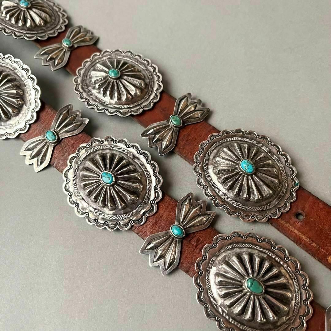 INDIAN JEWELRY - ヴィンテージ ナバホ ターコイズコンチョ INDIAN JEWELRY - ヴィンテージ ナバホ ターコイズコンチョ