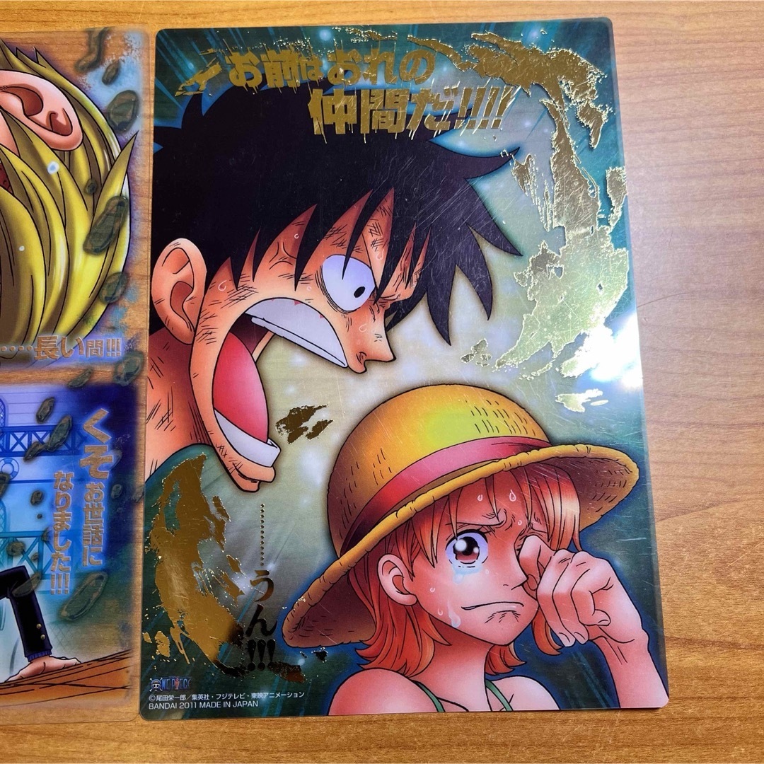 ONE PIECE - ONE PIECE ワンピース 下敷き2枚セット ルフィ ONE PIECE - ONE PIECE ワンピース 下敷き2枚セット ルフィ