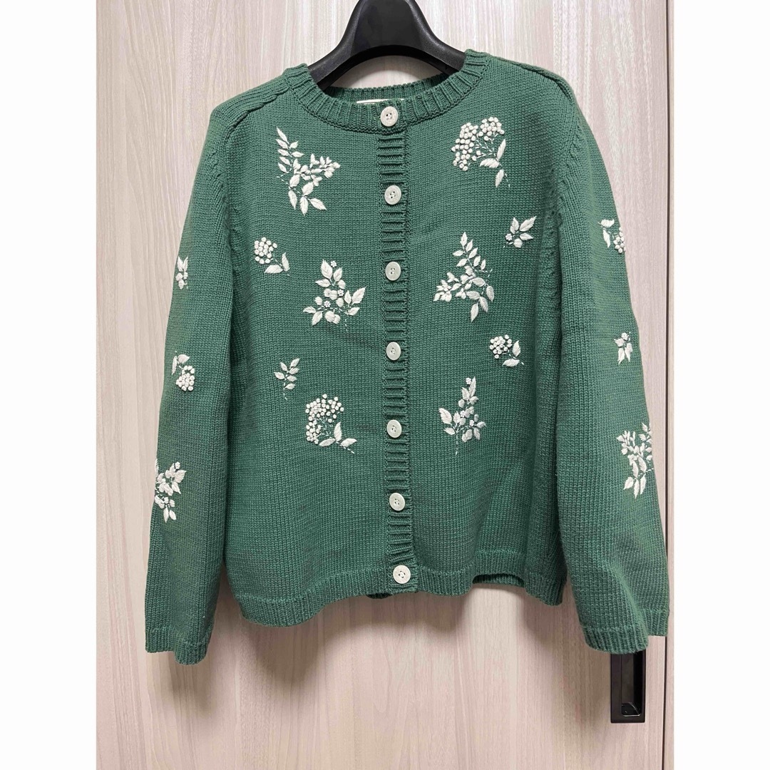 SEVEN TEN セブンテン フラワー手刺繍 カーディガン カーディガン SEVEN TEN セブンテン フラワー手刺繍 カーディガン カーディガン