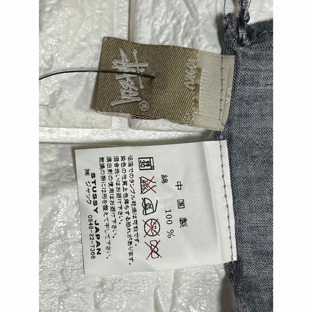 STUSSY - OLD STUSSY(スチューシ)スカーフロゴ 大判スカーフ新品 STUSSY - OLD STUSSY(スチューシ)スカーフロゴ 大判スカーフ新品