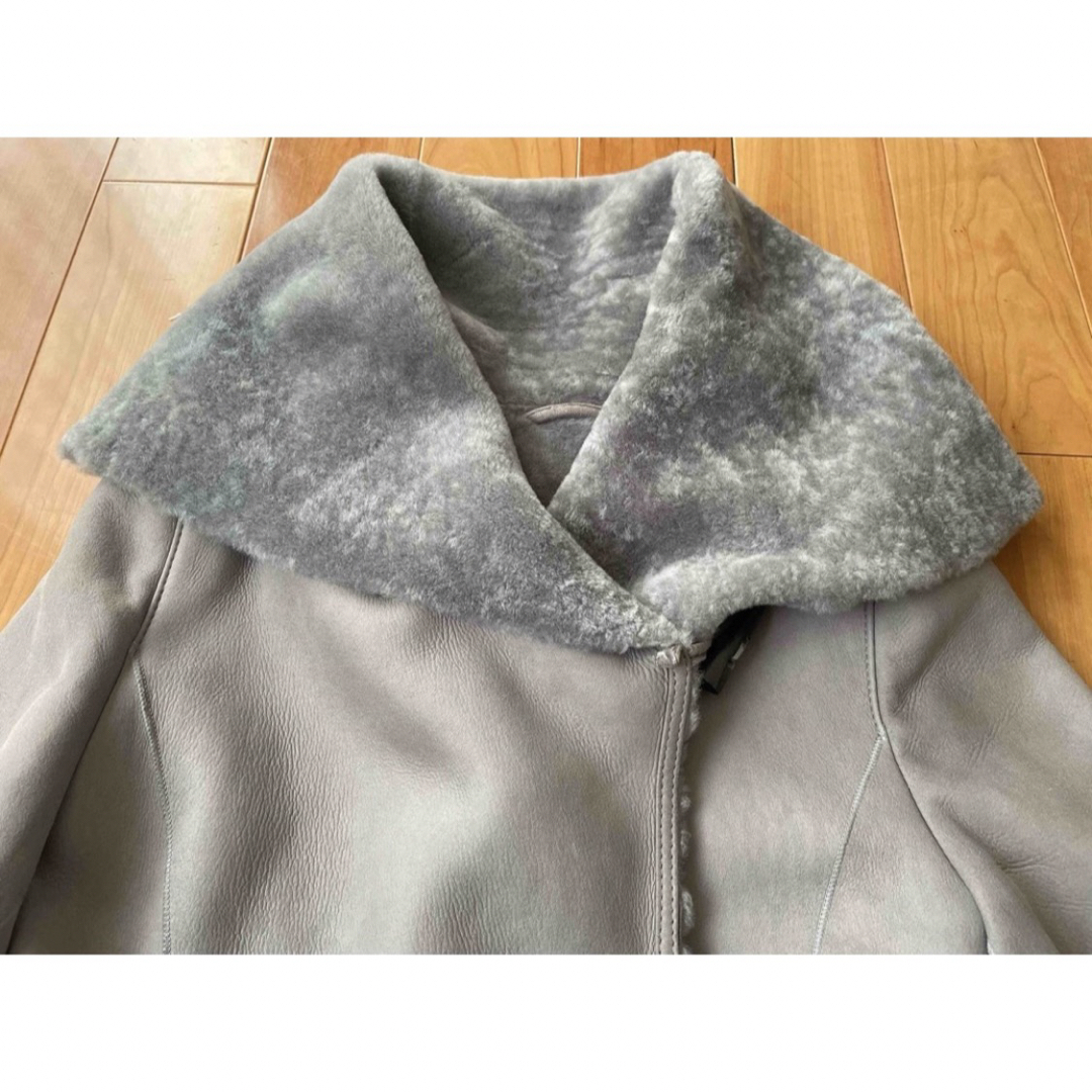 PLAIN PEOPLE プレインピープル ダッフル ムートンコート グレー PLAIN PEOPLE プレインピープル ダッフル ムートンコート グレー