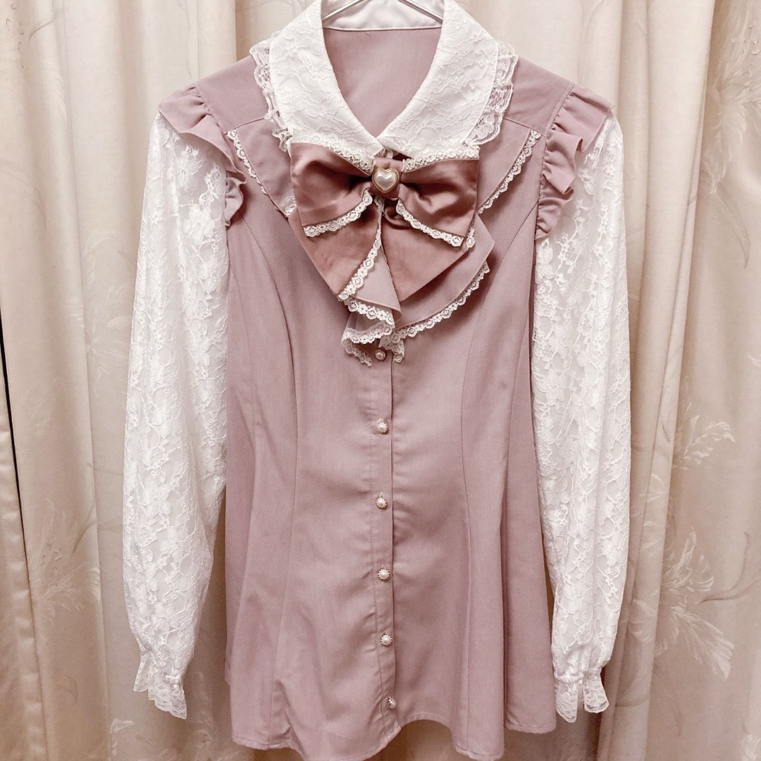 Secret Honey - Secret Honey シーハニ レース袖ラッフル Secret Honey - Secret Honey シーハニ レース袖ラッフル