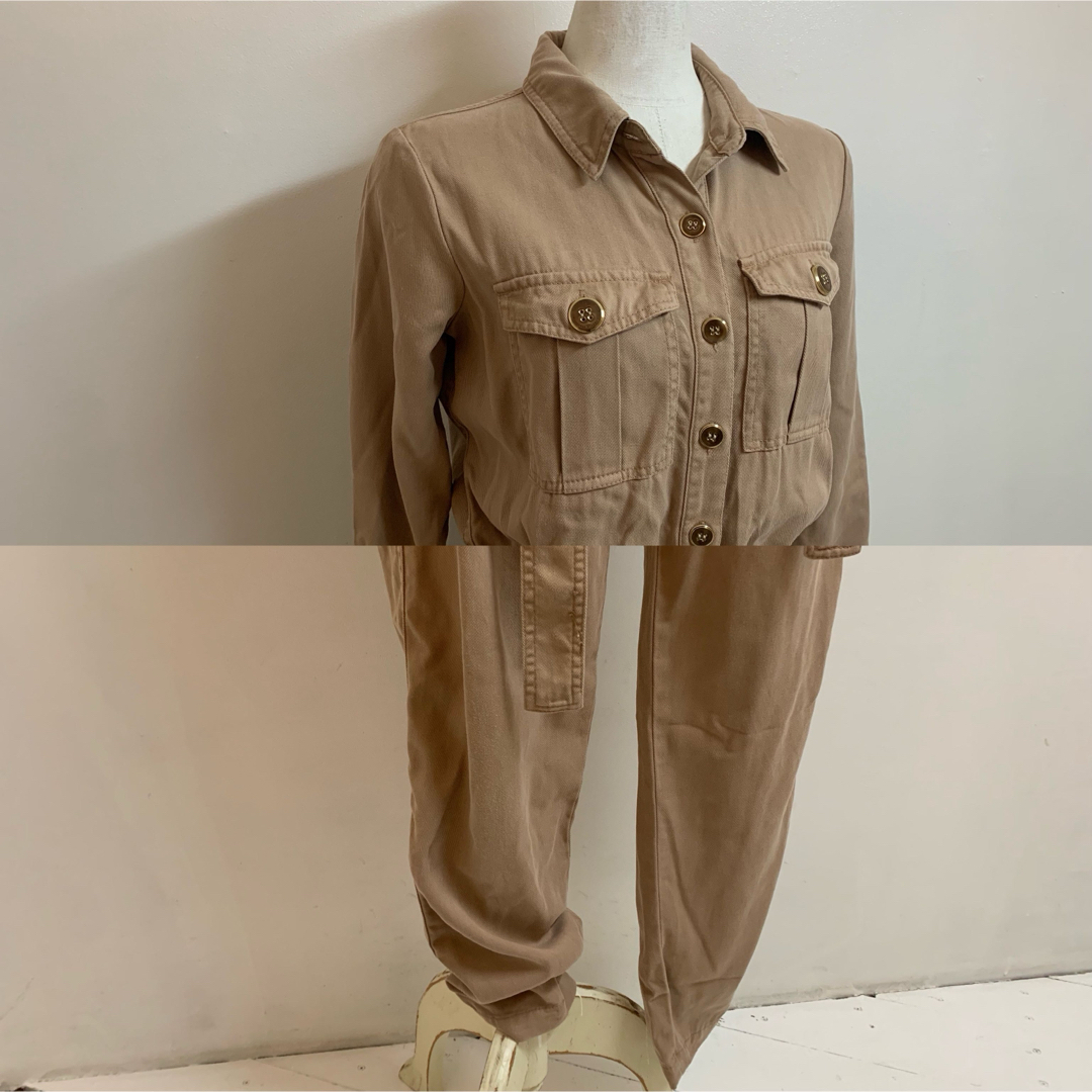 ELISABETTA FRANCHI ITALY製 ジャンプスーツ ベージュ系 ELISABETTA FRANCHI ITALY製 ジャンプスーツ ベージュ系
