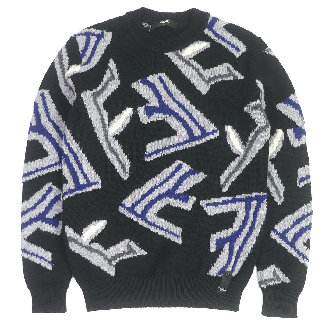 FENDI FFロゴ柄 長袖ニットセーター イタリア製 FENDI FFロゴ柄 長袖ニットセーター イタリア製