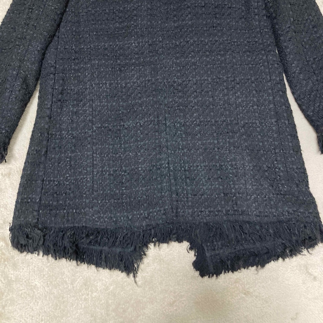 ZARA - ZARA ダブルブレスト テーラードジャケット ツイード ZARA - ZARA ダブルブレスト テーラードジャケット ツイード