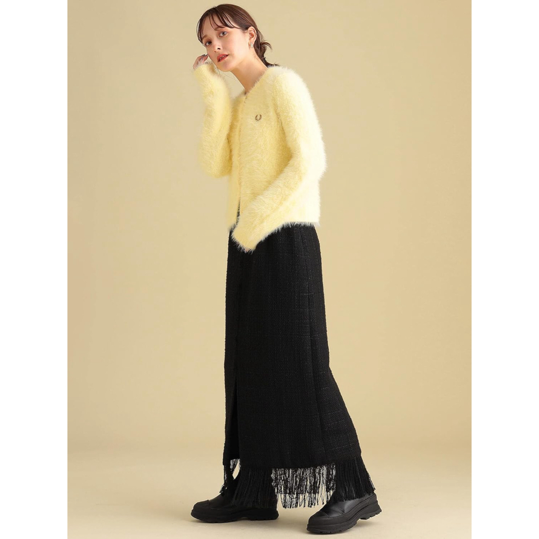 FRED PERRY - FRED PERRY × Ray BEAMS シャギーカーディガンの FRED PERRY - FRED PERRY × Ray BEAMS シャギーカーディガンの
