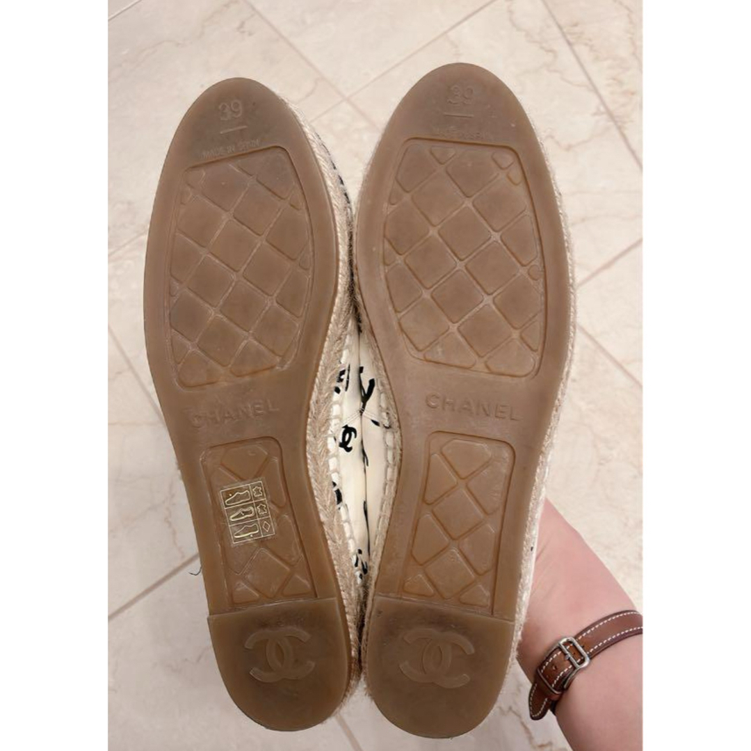 CHANEL - シャネル ロゴペタンコ靴 エスパドリーユ 39の通販 by CHANEL - シャネル ロゴペタンコ靴 エスパドリーユ 39の通販 by