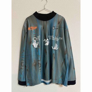 Off-White(Tシャツ/カットソー(七分/長袖) ・ ブルー・ネイビー Off-White(Tシャツ/カットソー(七分/長袖) ・ ブルー・ネイビー