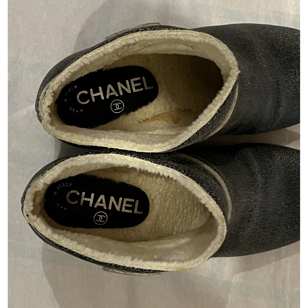 CHANEL - CHANELシャネルムートンショートブーツ36 美品の通販 CHANEL - CHANELシャネルムートンショートブーツ36 美品の通販