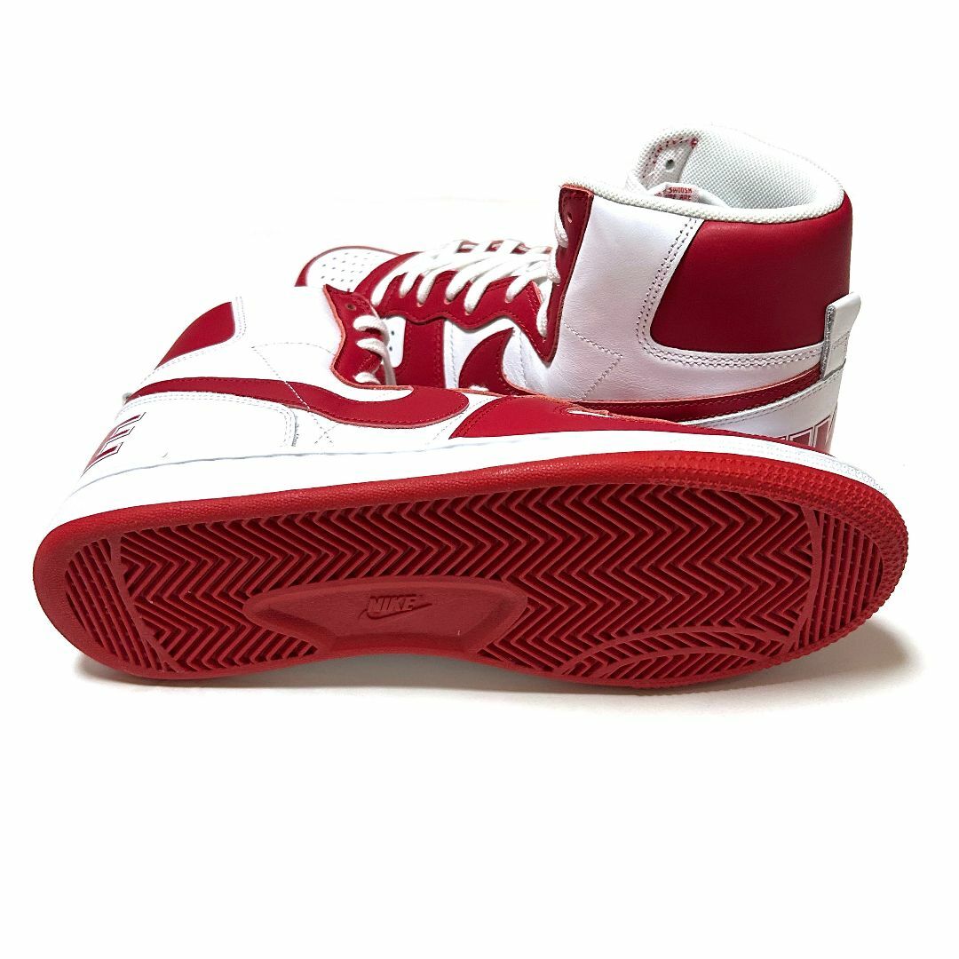NIKE - 新品 28.5cm ナイキ ターミネーターハイ ホワイト レッド NIKE - 新品 28.5cm ナイキ ターミネーターハイ ホワイト レッド