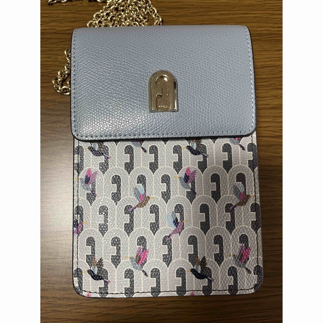 FURLA - FURLA フルラ 鳥柄 スマホショルダー チェーン FURLA - FURLA フルラ 鳥柄 スマホショルダー チェーン