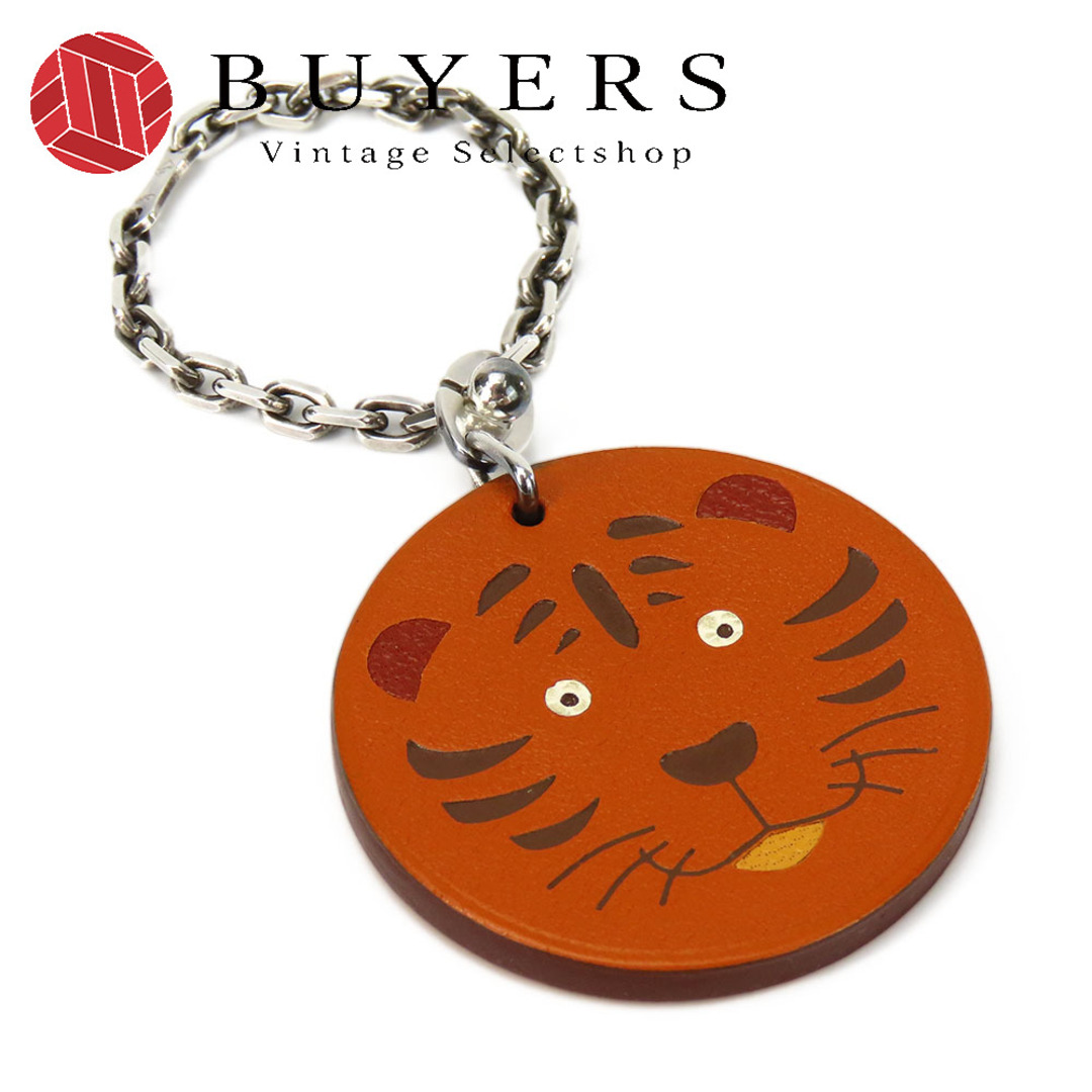 HERMES - 【中古】 エルメス キーホルダー レザー シルバー925 HERMES - 【中古】 エルメス キーホルダー レザー シルバー925