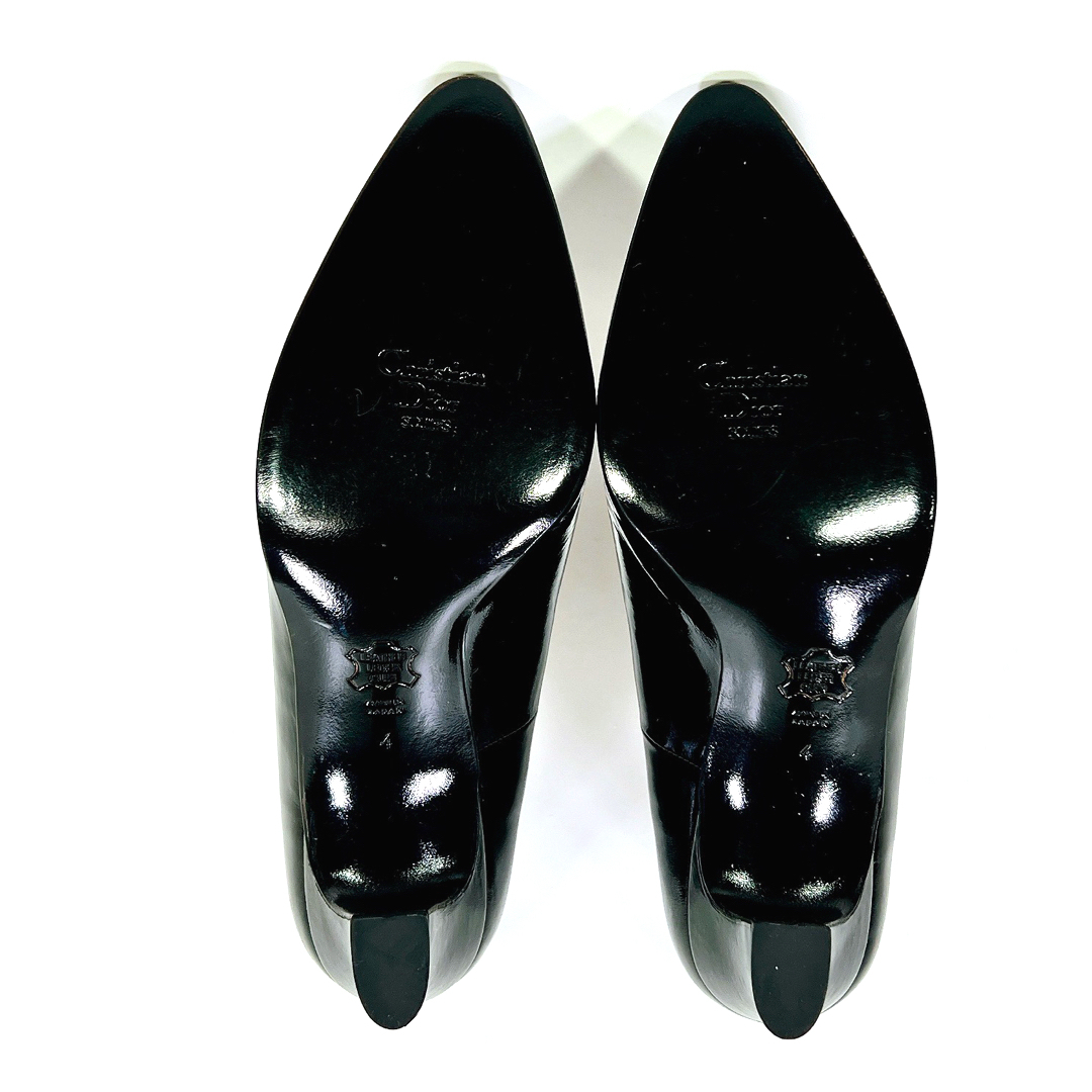 新品未使用】Christian Dior エナメル パンプス 黒 21.5 新品未使用】Christian Dior エナメル パンプス 黒 21.5