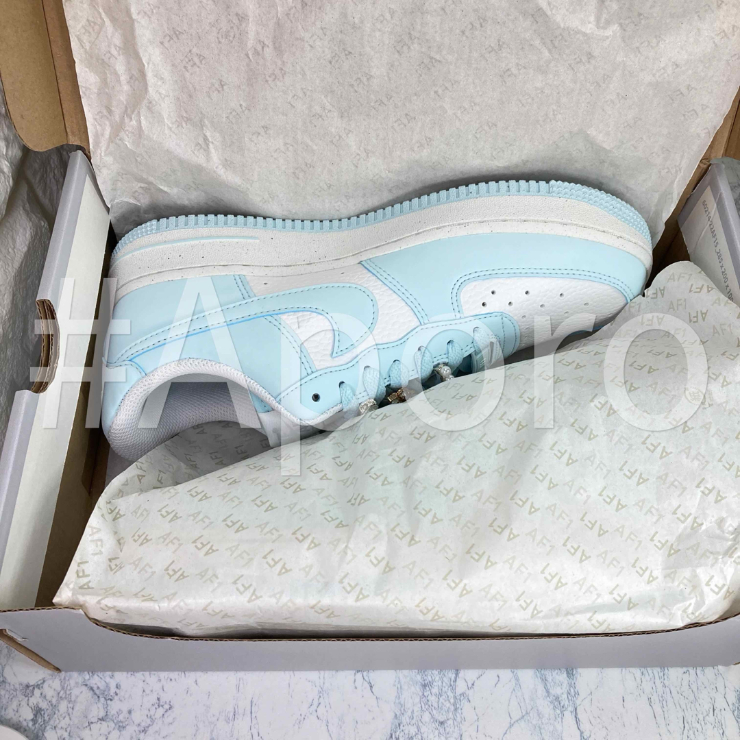 NIKE - NIKE ナイキ AIR FORCE 1 エアフォース1 ブルー パール NIKE - NIKE ナイキ AIR FORCE 1 エアフォース1 ブルー パール