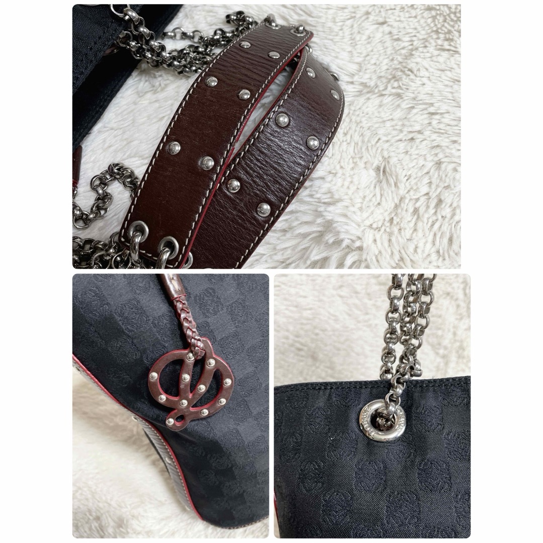 LOEWE - 美品 希少 LOEWE ロエベ バケツ チェーン アナグラム LOEWE - 美品 希少 LOEWE ロエベ バケツ チェーン アナグラム