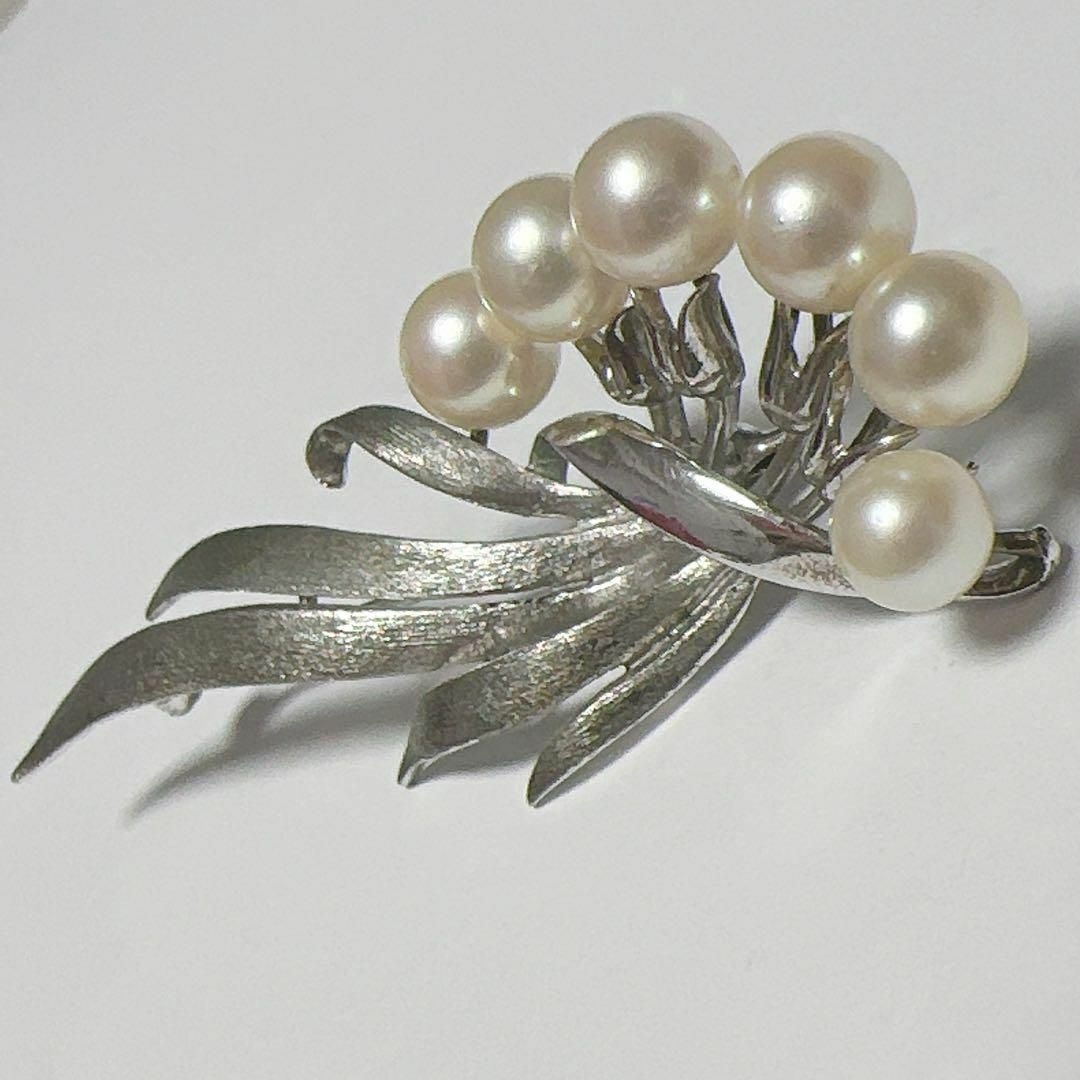 MIKIMOTO ミキモト ブローチ パール SVシルバー MIKIMOTO ミキモト ブローチ パール SVシルバー