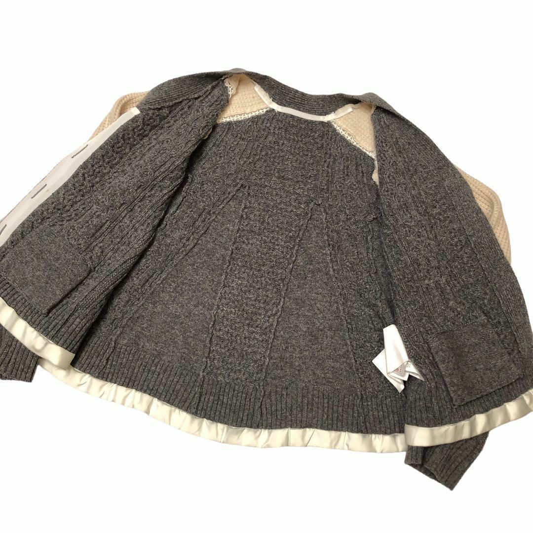 sacai - ☆サイズ1☆サカイ ドッキングウールカーディガン sacai - ☆サイズ1☆サカイ ドッキングウールカーディガン