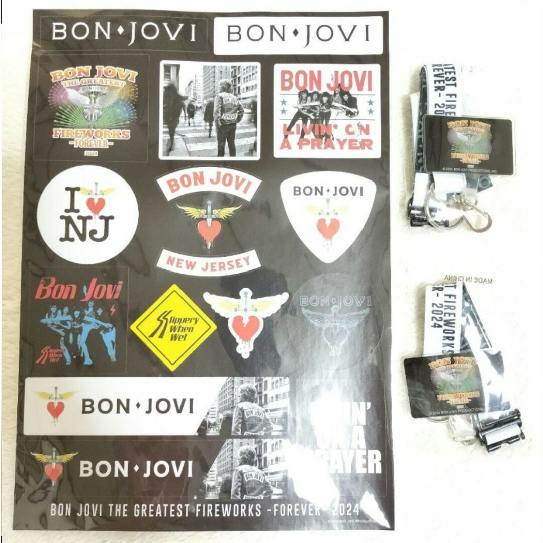 ボンジョビ BONJOVI Tシャツ スポーツタオル ネックストラップ ボンジョビ BONJOVI Tシャツ スポーツタオル ネックストラップ